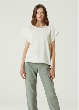 Rag&Bone Kadın Beyaz Bisiklet Yaka T-shirt XS EU Rag&Bone Kadın Beyaz Bisiklet Yaka T-shirt XS EU