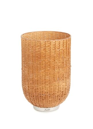 Fink Bej Rattan Dokulu Mumluk Çok Renkli