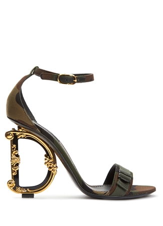 Dolce&gabbana Kadın Kamuflaj Desenli Topuk Detaylı Sandalet Yeşil 36 Eu Dolce&gabbana Kadın Kamuflaj Desenli Topuk Detaylı Sandalet Yeşil 36 Eu