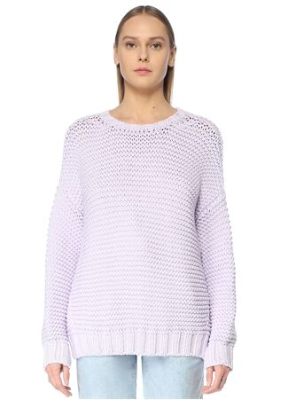 IRO Kadın Lila Bisiklet Yaka Kazak Mor S EU