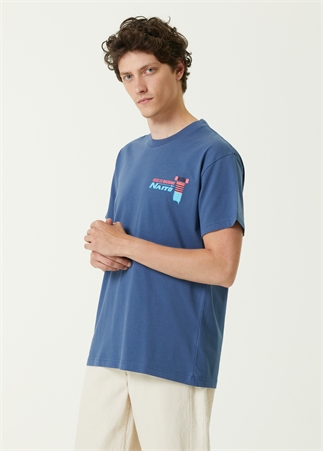 Deus Ex Machina Erkek Mavi Logo Detaylı Figür Baskılı T-shirt S EU Deus Ex Machina Erkek Mavi Logo Detaylı Figür Baskılı T-shirt S EU