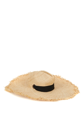 Helene Berman London Kadın Bej Kuşak Detaylı Şapka EU