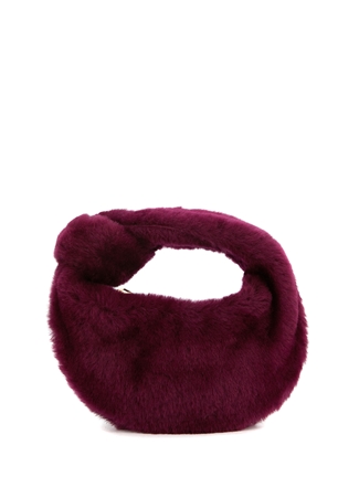 Bottega Veneta Kadın Jodi Mini Mürdüm Shearling El Çantası Mor EU Bottega Veneta Kadın Jodi Mini Mürdüm Shearling El Çantası Mor EU