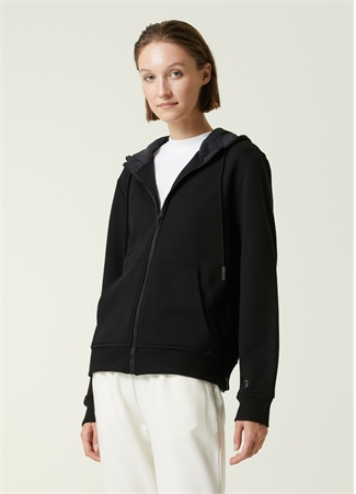 Beymen Collection Kadın Siyah Kapüşonlu Fermuarlı Sweatshirt S Beymen Collection Kadın Siyah Kapüşonlu Fermuarlı Sweatshirt S