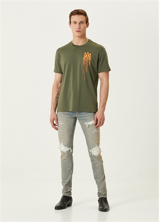 Amiri Erkek Mavi Yıpratmalı Jean Pantolon 32 US Amiri Erkek Mavi Yıpratmalı Jean Pantolon 32 US