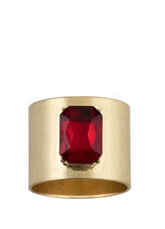 Joanna Buchanan 2li Kırmızı Gold Gem Taşlı Peçete Halkası Joanna Buchanan 2li Kırmızı Gold Gem Taşlı Peçete Halkası