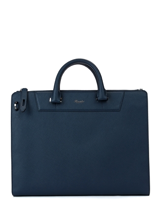 Pineider Erkek Lacivert Deri Evrak Çantası Eu Pineider Erkek Lacivert Deri Evrak Çantası Eu