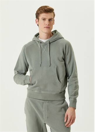 Tom Ford Erkek Gri Kapüşonlu Sweatshirt 48 IT