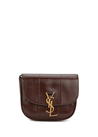 Kadın Kahverengi Logolu Omuz Çantası EU