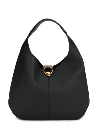 Salvatore Ferragamo Kadın Siyah Logo Detaylı Deri Çanta EU Salvatore Ferragamo Kadın Siyah Logo Detaylı Deri Çanta EU