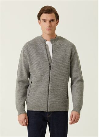 Network Erkek Slim Fit Gri Yün Mont S EU