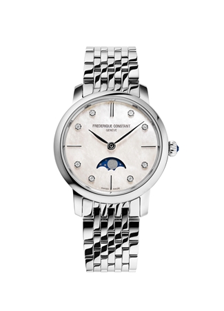 Frederique Constant Kadın Slimline Ladies Moonphase FC-206MPWDS6B Saat EU Frederique Constant Kadın Slimline Ladies Moonphase FC-206MPWDS6B Saat EU