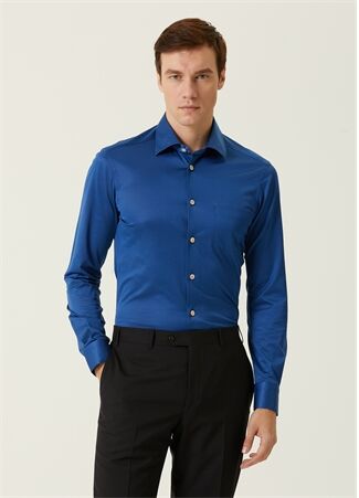 Kiton Erkek Mavi Gömlek L EU