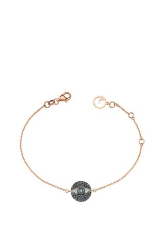 Bee Goddess Kadın Göz İşlemeli Altın Rengi Bileklik Pembe EU Bee Goddess Kadın Göz İşlemeli Altın Rengi Bileklik Pembe EU