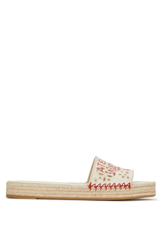 Valentino Garavani Kadın Atelier San Gallo Edition Espadril Bej 36 EU Valentino Garavani Kadın Atelier San Gallo Edition Espadril Bej 36 EU