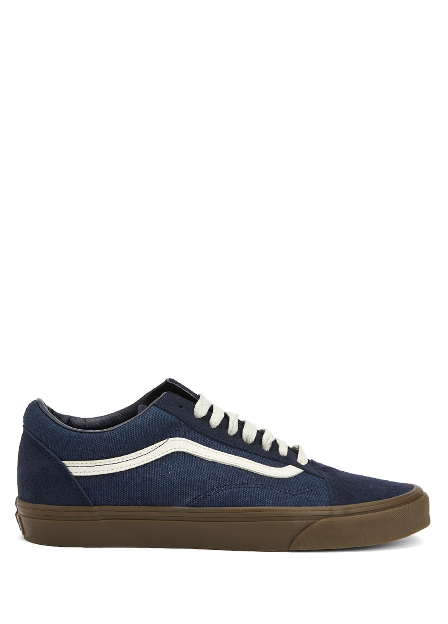 Navy blue Vans Navy blue Men Old Skool Navy Blue Men's Leather Sneakers 1673483 | Beymen