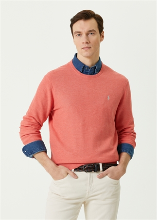 Polo Ralph Lauren Erkek Regular Fit Pembe Kazak Kırmızı S EU Polo Ralph Lauren Erkek Regular Fit Pembe Kazak Kırmızı S EU