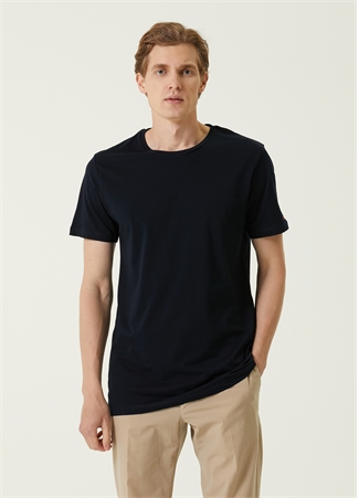 John Frank Erkek Lacivert Basic T-shirt S EU John Frank Erkek Lacivert Basic T-shirt S EU