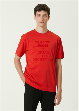 07 Alyx 9sm Erkek Kırmızı Yazı Baskılı Basic T-shirt L EU 07 Alyx 9sm Erkek Kırmızı Yazı Baskılı Basic T-shirt L EU