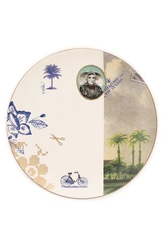 Pip Studio Heritage Palmiyeli Beyaz Porselen Kahvaltı Tabağı