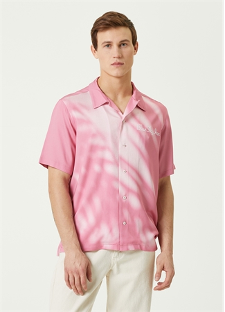 Blue Sky Inn Erkek Pembe Batik Desenli Gömlek S EU