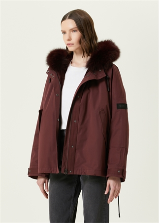 Yves Salomon Army Kadın Parka Bordo 38 Fr Yves Salomon Army Kadın Parka Bordo 38 Fr