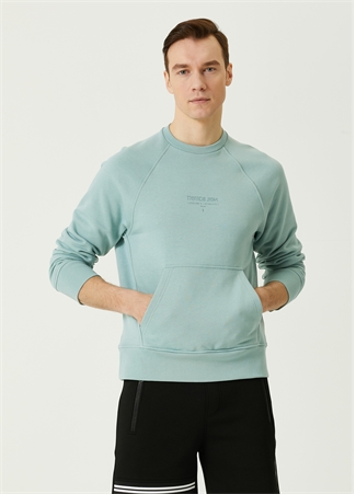 Neil Barrett Erkek Yeşil Logolu Sweatshirt S EU Neil Barrett Erkek Yeşil Logolu Sweatshirt S EU