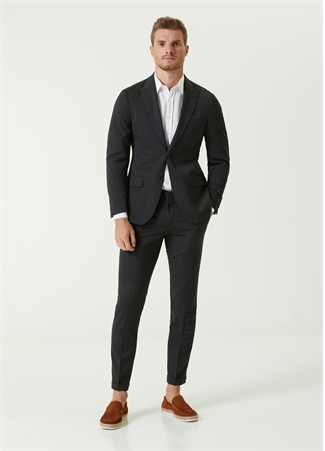 Network Erkek Drop 6 Slim Fit Siyah Ekoseli Takım Elbise 50-6N EU Network Erkek Drop 6 Slim Fit Siyah Ekoseli Takım Elbise 50-6N EU