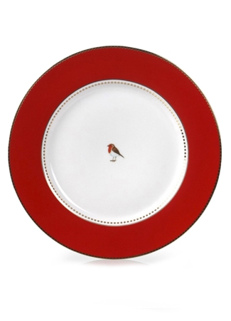 Pip Studio Kırmızı Kuş Baskılı Porselen Tabak