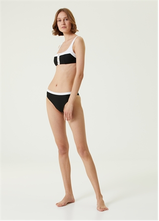 Balmain Kadın Siyah Beyaz Düğmeli Bikini Takımı 38 Fr Balmain Kadın Siyah Beyaz Düğmeli Bikini Takımı 38 Fr