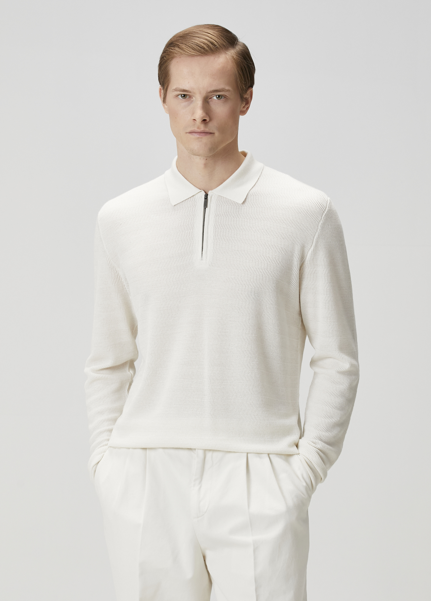 Maurizio Baldassari Beyaz Erkek Beyaz Polo Yaka Yün Triko 1791881 | Beymen