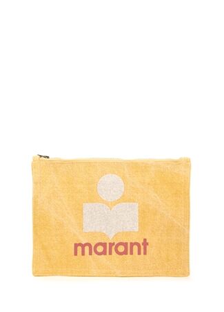 Isabel Marant Kadın Sarı Logo Detaylı El Çantası EU Isabel Marant Kadın Sarı Logo Detaylı El Çantası EU