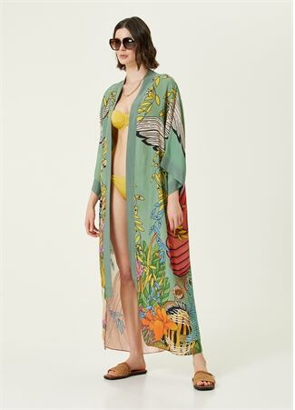 Jaquette Kadın Kimono Yeşil Eu