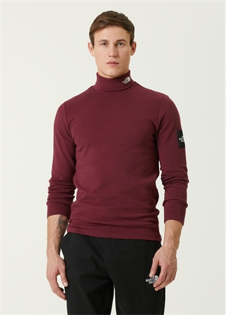 The North Face Erkek Bordo Logo Detaylı Triko S EU The North Face Erkek Bordo Logo Detaylı Triko S EU