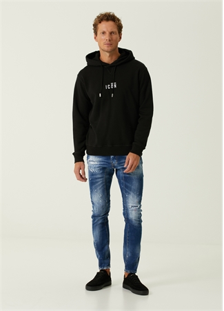 Dsquared2 Erkek Lacivert Yıpratmalı Normal Bel Jean Pantolon 46 IT Dsquared2 Erkek Lacivert Yıpratmalı Normal Bel Jean Pantolon 46 IT