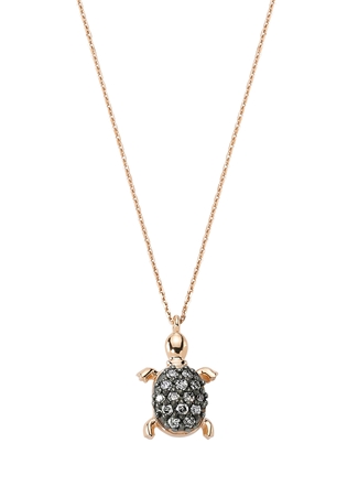 Bee Goddess Kadın Turtle Pırlantalı Altın Rengi Kolye EU IT Bee Goddess Kadın Turtle Pırlantalı Altın Rengi Kolye EU IT