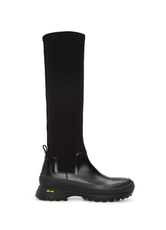 Jil Sander Kadın Siyah Logolu Çizme 36 EU
