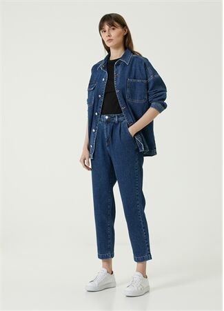 Freedom of Space Kadın Big Jeans Mavi Pantolon 28 EU Freedom of Space Kadın Big Jeans Mavi Pantolon 28 EU