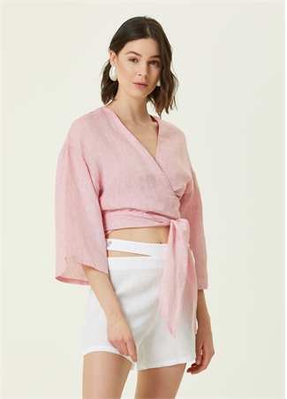 Dor Raw Luxury Kadın Gömlek Pembe S Eu