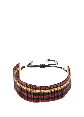 Beadberry Kadın Bordo Siyah Boncuklu Bileklik EU Beadberry Kadın Bordo Siyah Boncuklu Bileklik EU