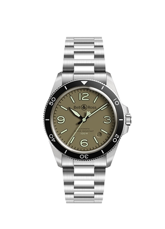 Bell & Ross Erkek Vintage Military Yeşil Kol Saati EU