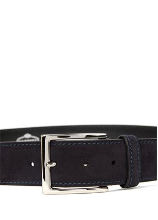 Barrett Erkek Lacivert Süet Kemer 90 EU