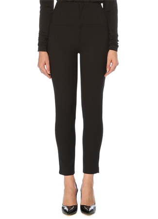 Network Kadın Slim Fit Siyah Yüksek Bel Pantolon 42 Eu