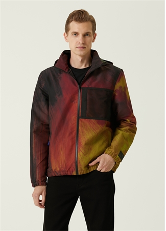 PS by Paul Smith Erkek Colorblocked Kapüşonlu Desenli Mont Kırmızı S EU PS by Paul Smith Erkek Colorblocked Kapüşonlu Desenli Mont Kırmızı S EU