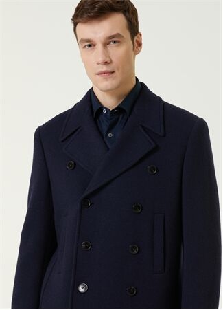 Palzileri Lab Erkek Lacivert Kelebek Yaka Yün Ceket 50 IT