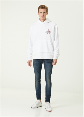 Amiri Erkek Skinny Fit Mavi Yıpratmalı Jean Pantolon 36 US Amiri Erkek Skinny Fit Mavi Yıpratmalı Jean Pantolon 36 US