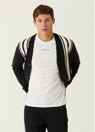 Sandro Erkek Beyaz Logo Detaylı T-shirt XS EU Sandro Erkek Beyaz Logo Detaylı T-shirt XS EU