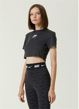 Nike Kadın NSW Air Siyah Crop T-shirt S EU