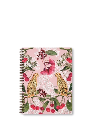 Fonfique Kadın Jungle Spiralli Çizgili Defter Pembe EU Fonfique Kadın Jungle Spiralli Çizgili Defter Pembe EU
