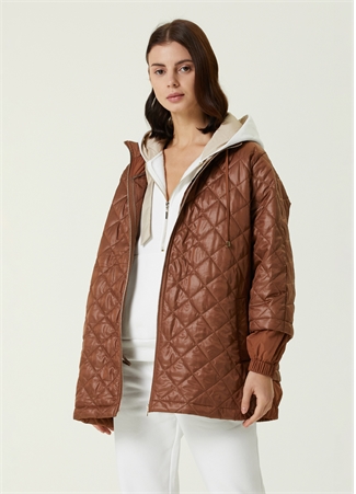 Network Kadın Regular Fit Kahverengi Pardösü L EU